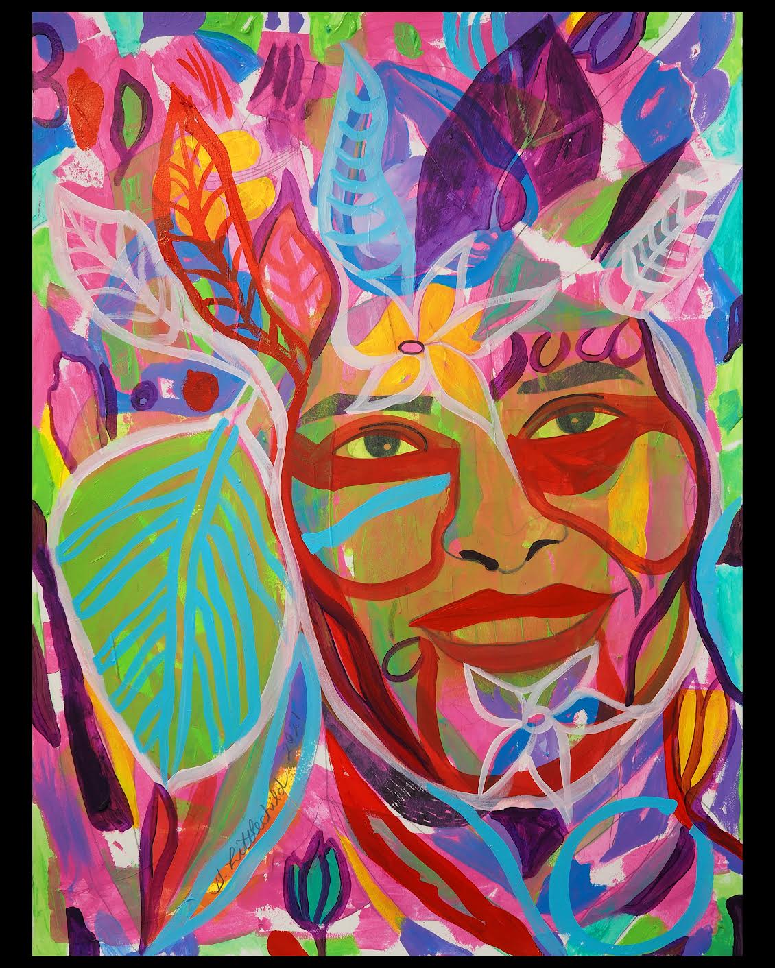 The Explosion of Mother Earth & her Beauty, 2021 - George Littlechild ...