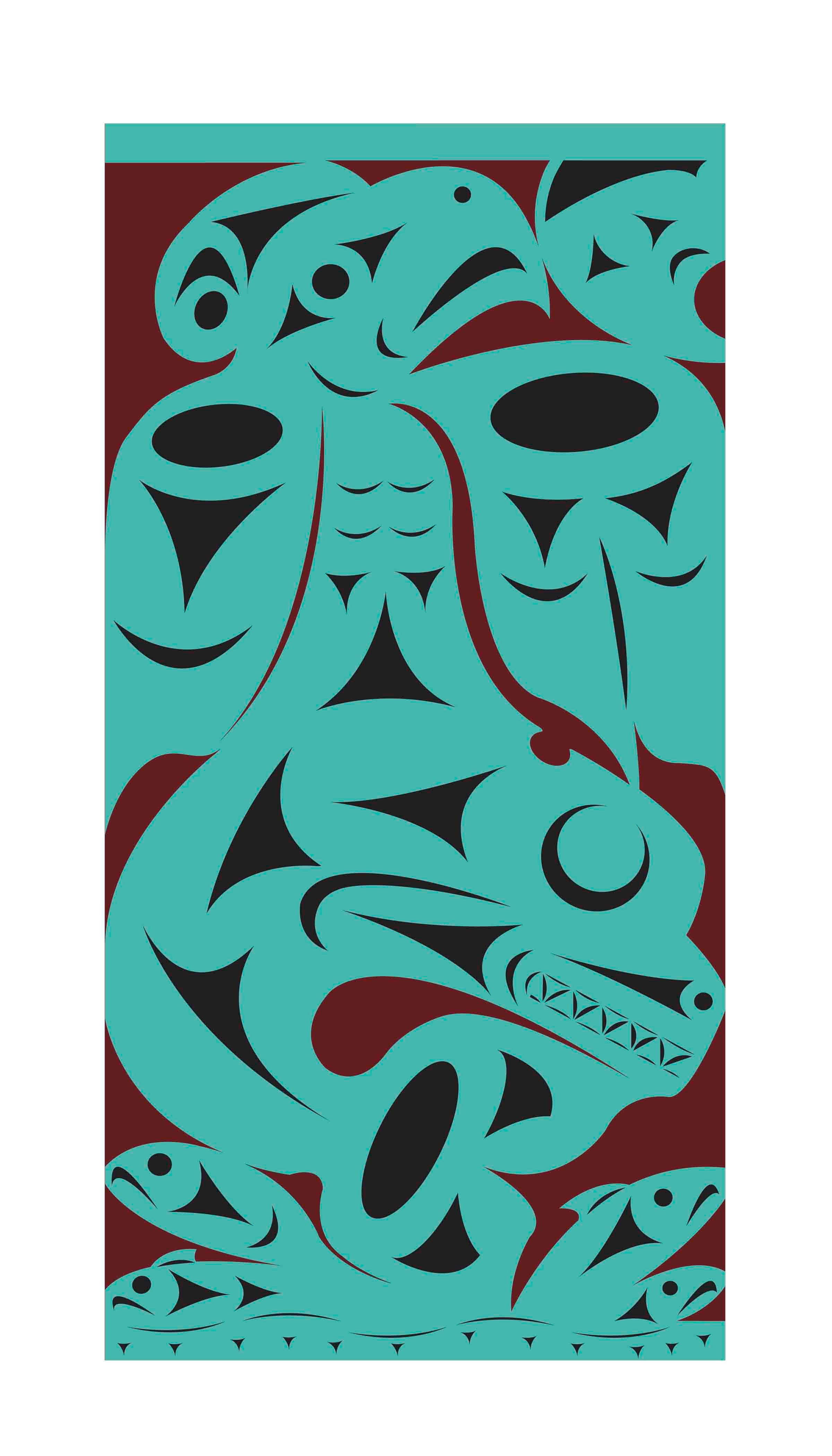 Salish Sea print by Chris Paul (Coast Salish) | Mark Loria Gallery